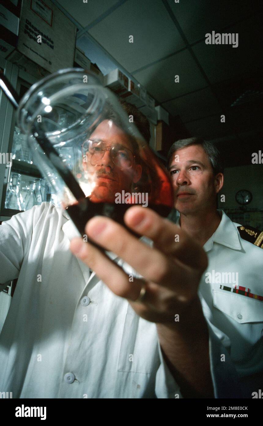 Dr. Alan Rudolph, left, and Captain Warren Schultz, scientists at the ...