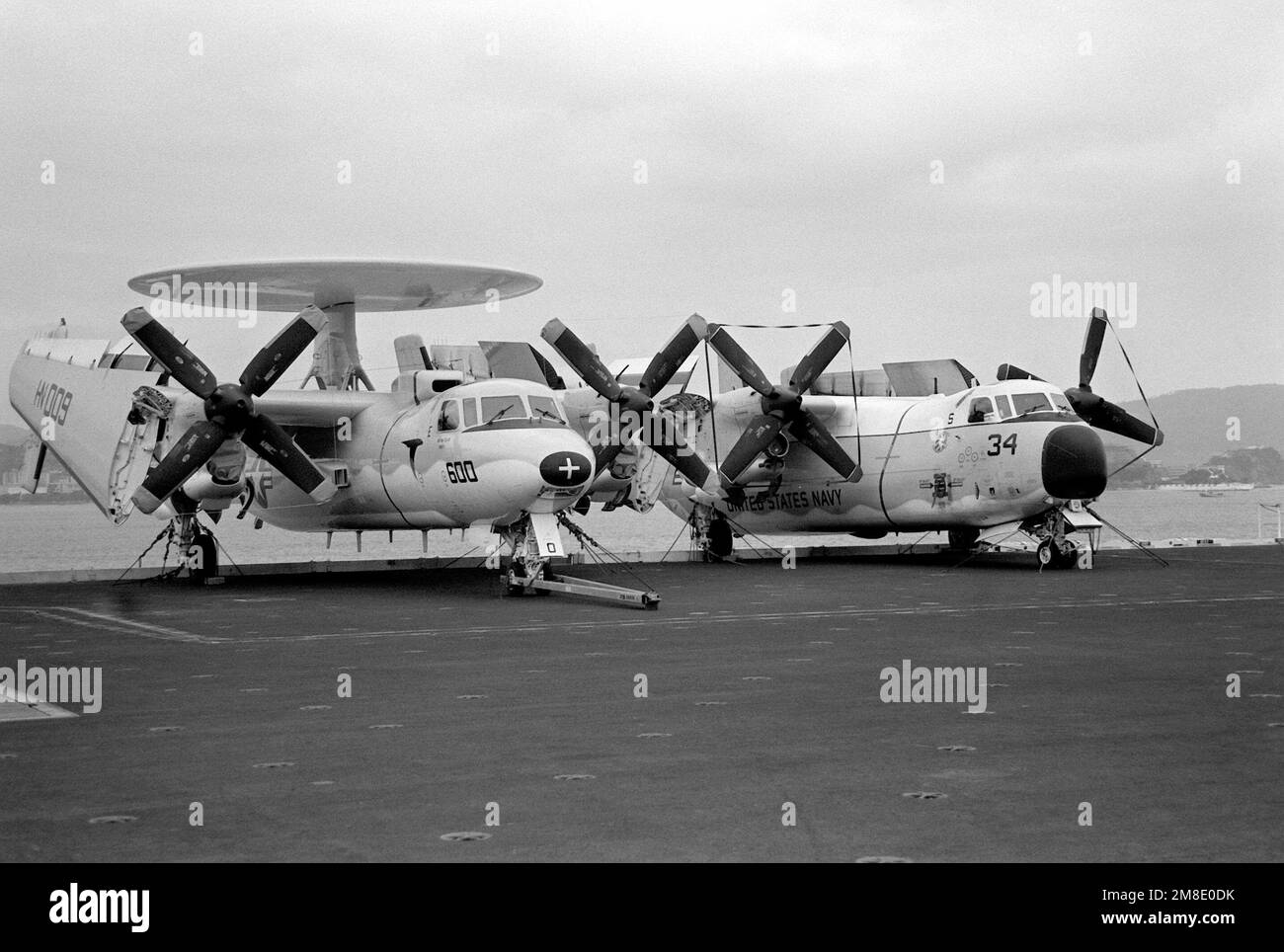 A Carrier Airborne Early Warning Squadron 117 (VAW-117) E-2C Hawkeye ...