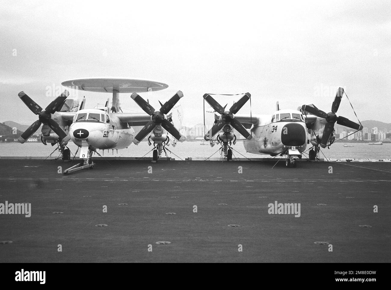 A Carrier Airborne Early Warning Squadron 117 (VAW-117) E-2C Hawkeye ...