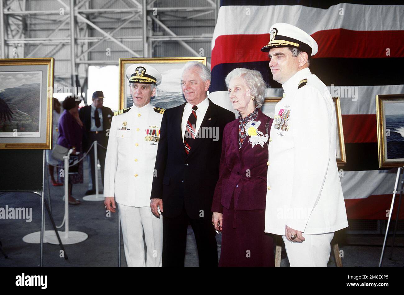 CAPT James R. Harvey, West Virginia Senator Robert C. Byrd, Mrs. Erma ...