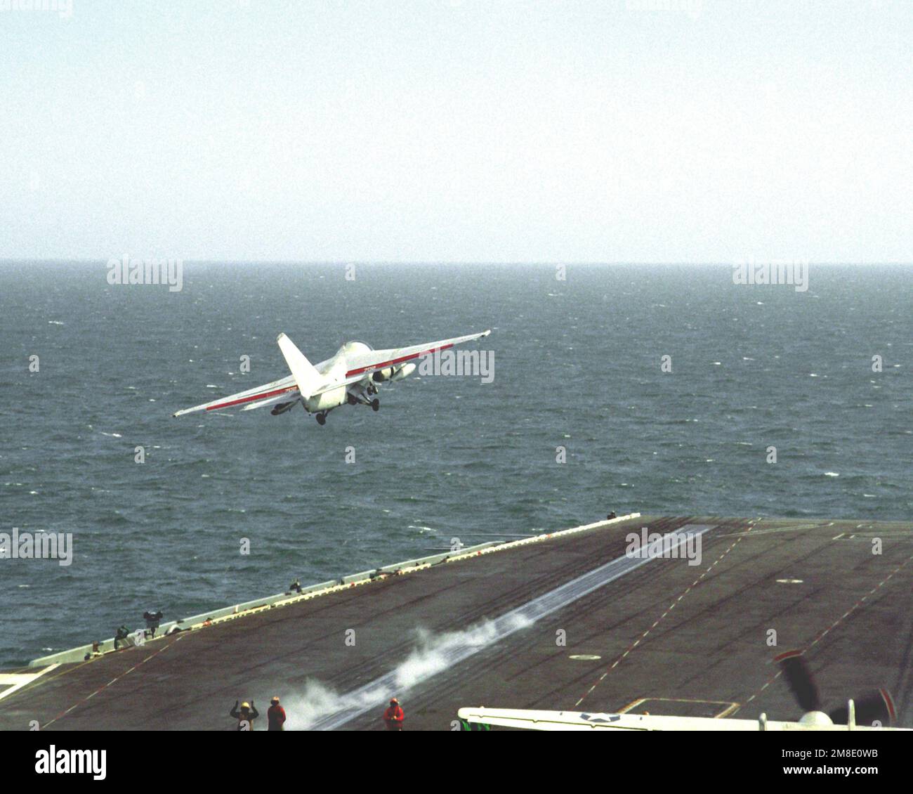 An Air Anti-submarine Squadron 29 (VS-29) S-3A Viking aircraft banks to ...
