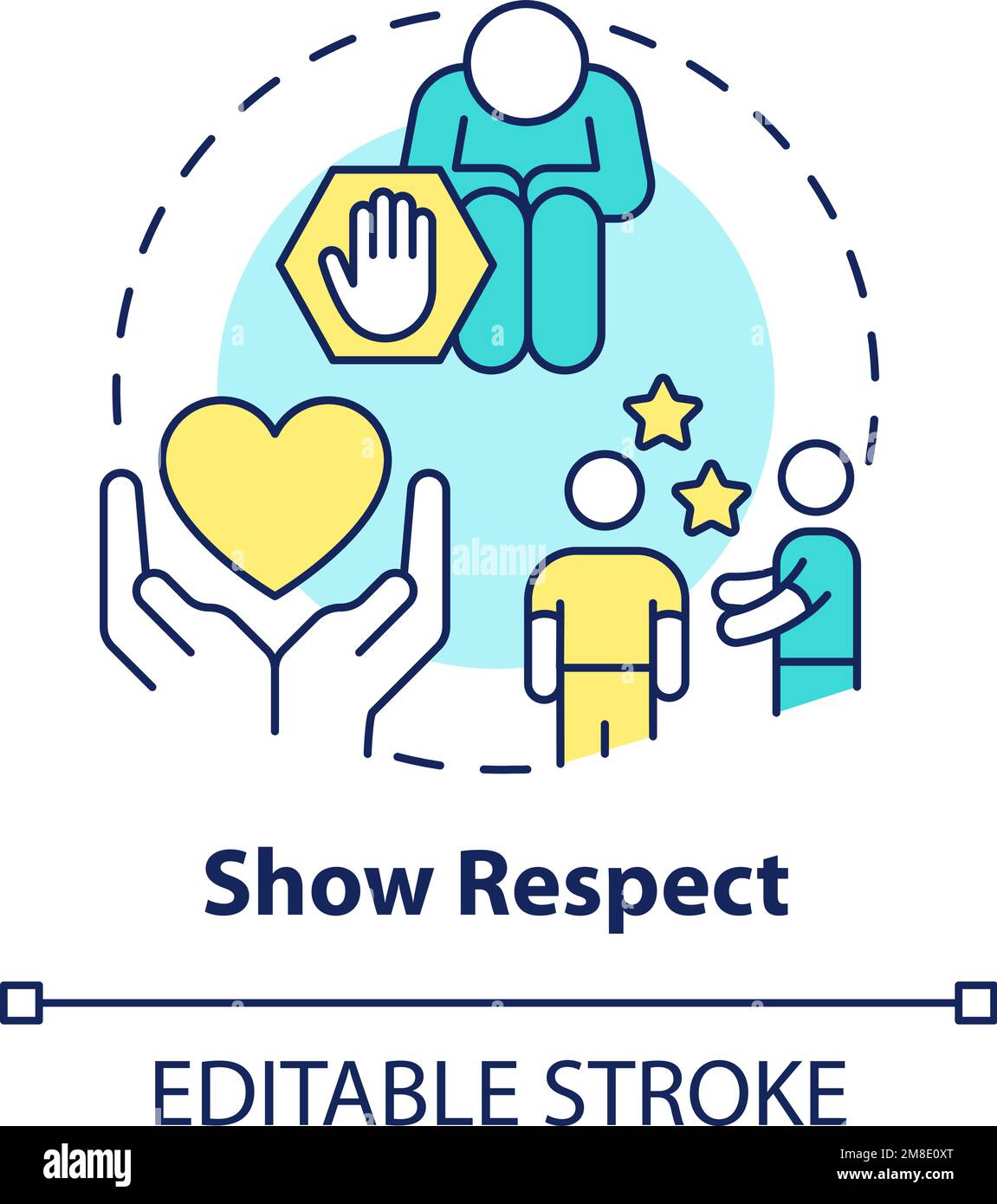 Show respect concept icon Stock Vector Image & Art - Alamy