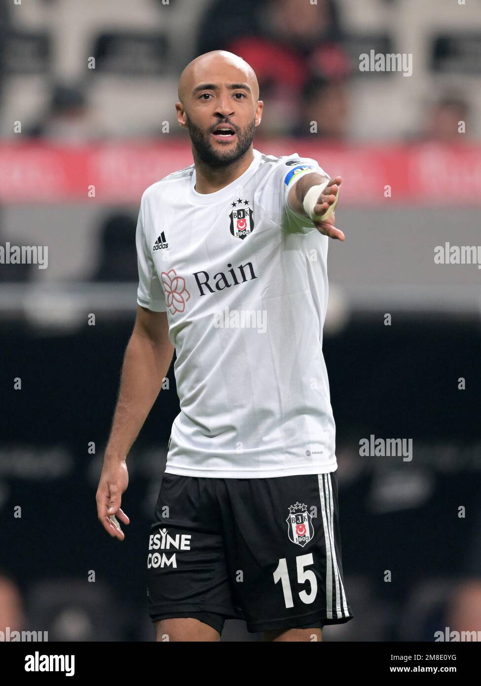 ISTANBUL - Nathan Daniel Jerome Redmond of Besiktas JK during the Turkish Super Lig match ...