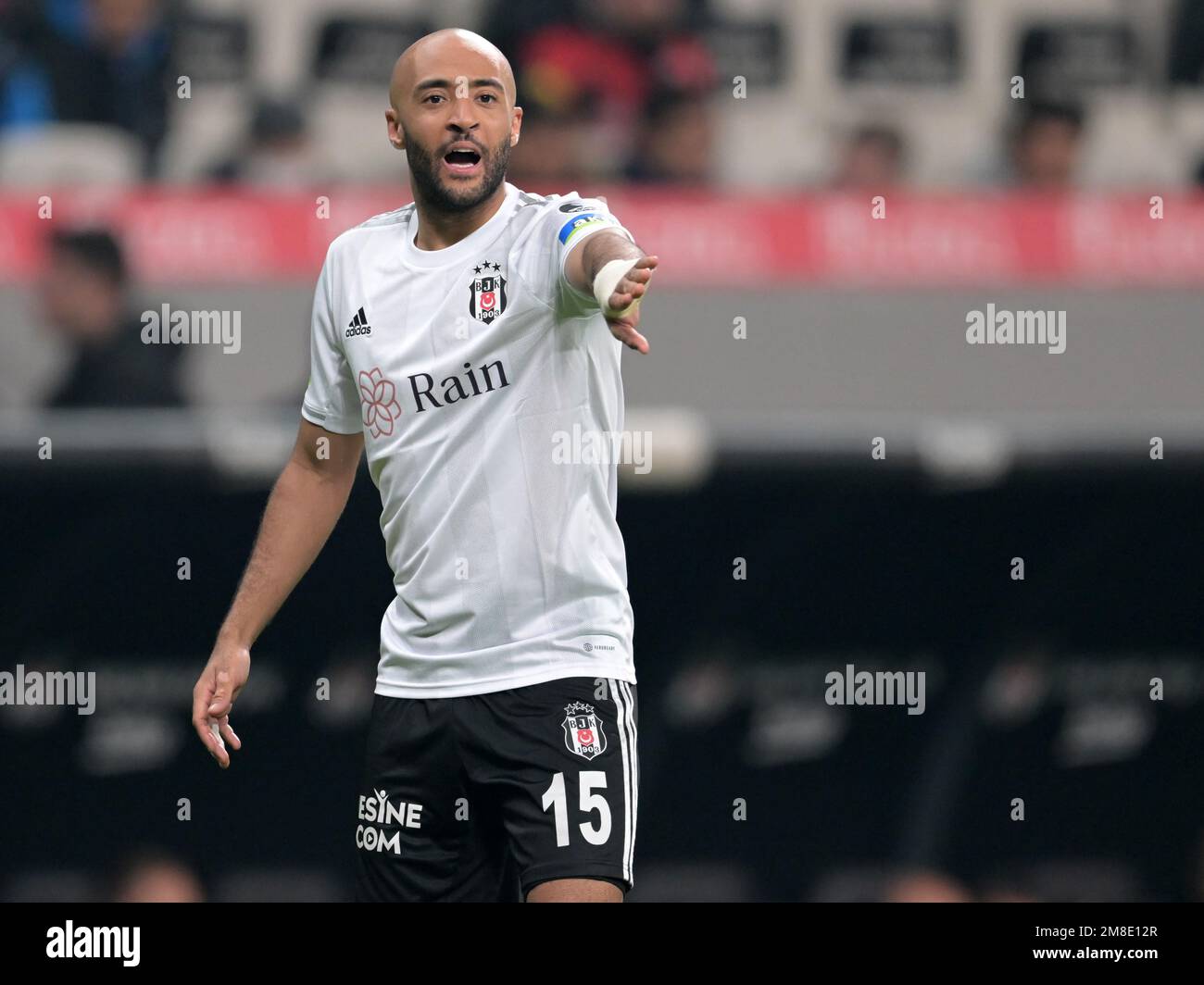 ISTANBUL - Nathan Daniel Jerome Redmond of Besiktas JK during the Turkish Super Lig match ...