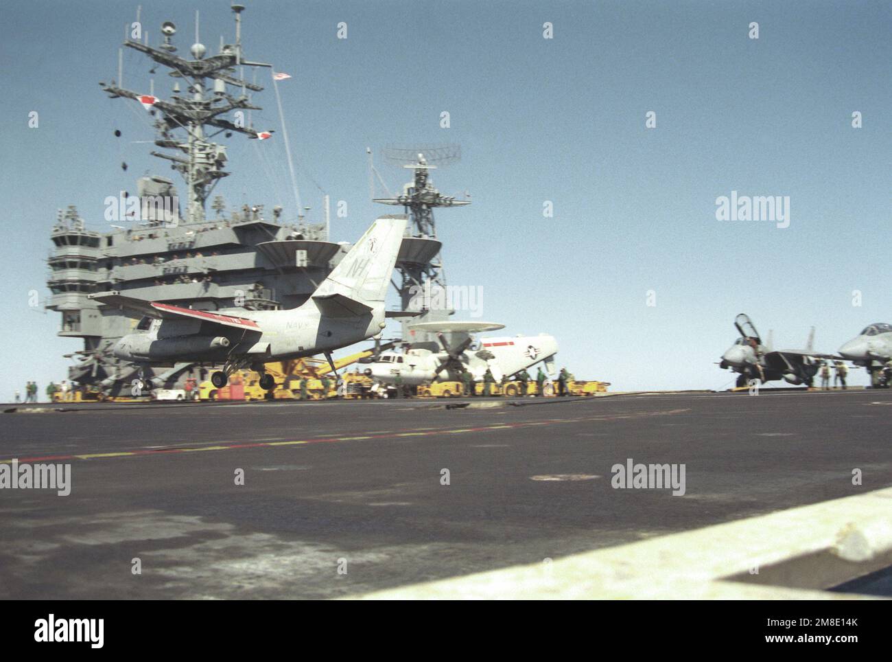 An Air Anti-submarine Squadron 29 (VS-29) S-3A Viking aircraft prepares ...
