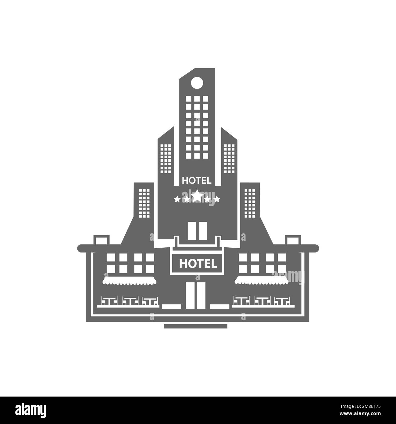 Hotel icons, common graphic resources, vector illustrations Stock ...