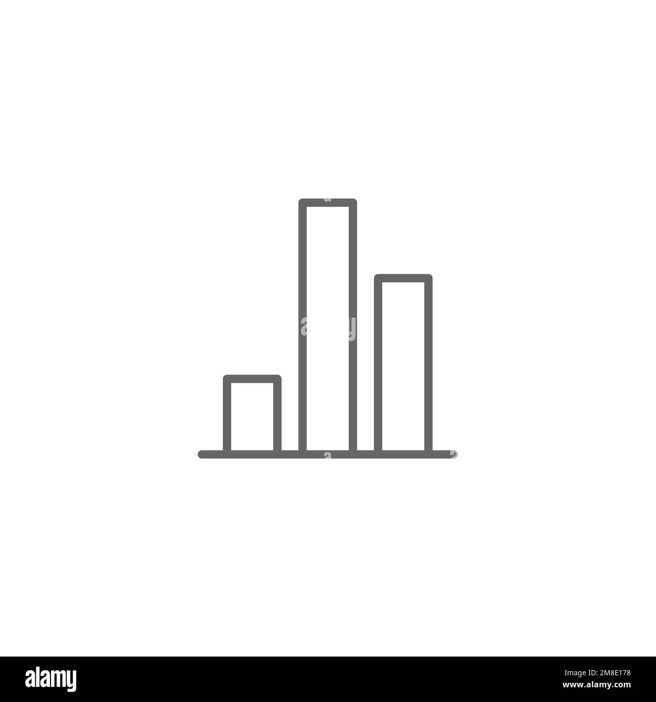 Bar chart icons, common graphic resources, vector illustrations Stock ...