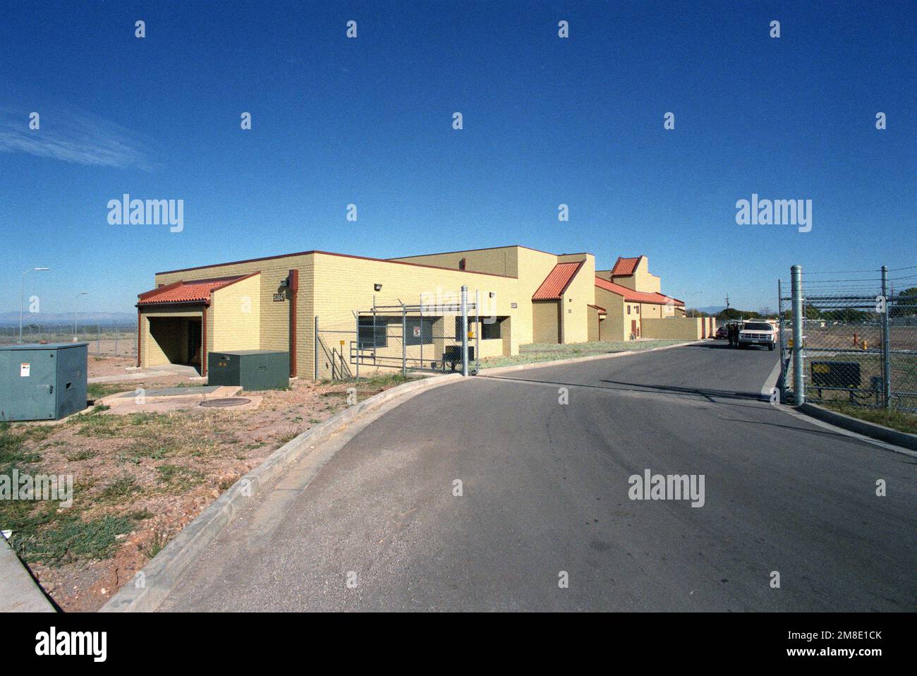 An exterior view of a new training complex for the Intelligence Center ...