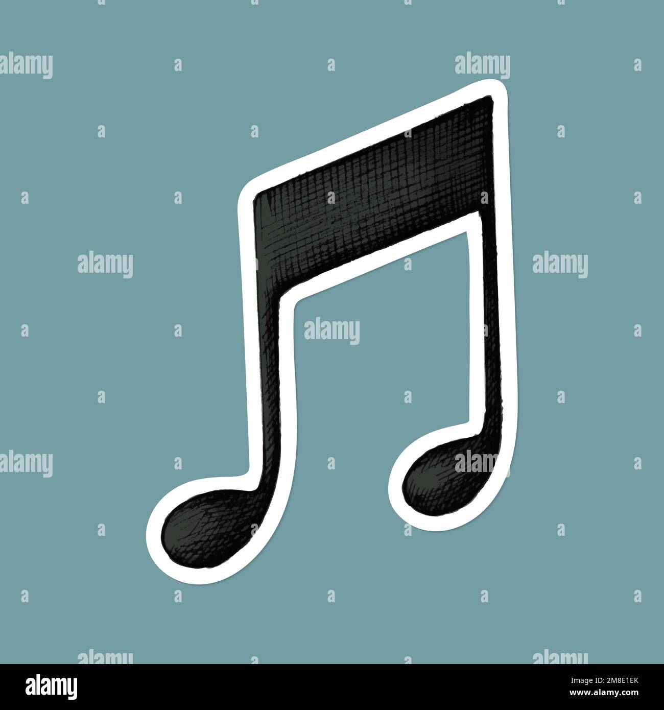 Vector beam musical note sticker Stock Vector Image & Art - Alamy