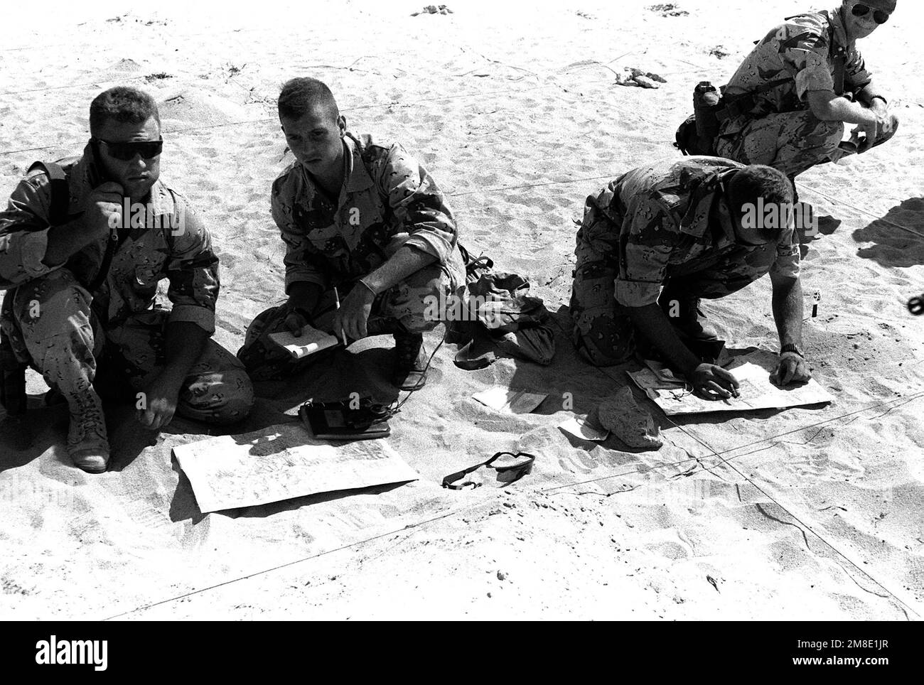 Command post exercise Black and White Stock Photos & Images - Alamy