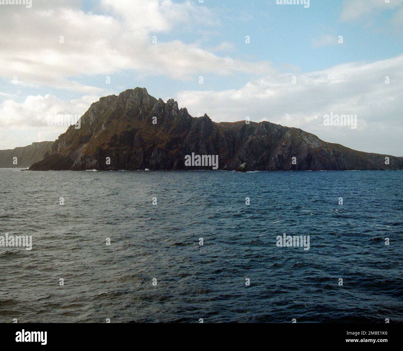 A view of Cape Horn as seen from the nuclear-powered aircraft carrier ...