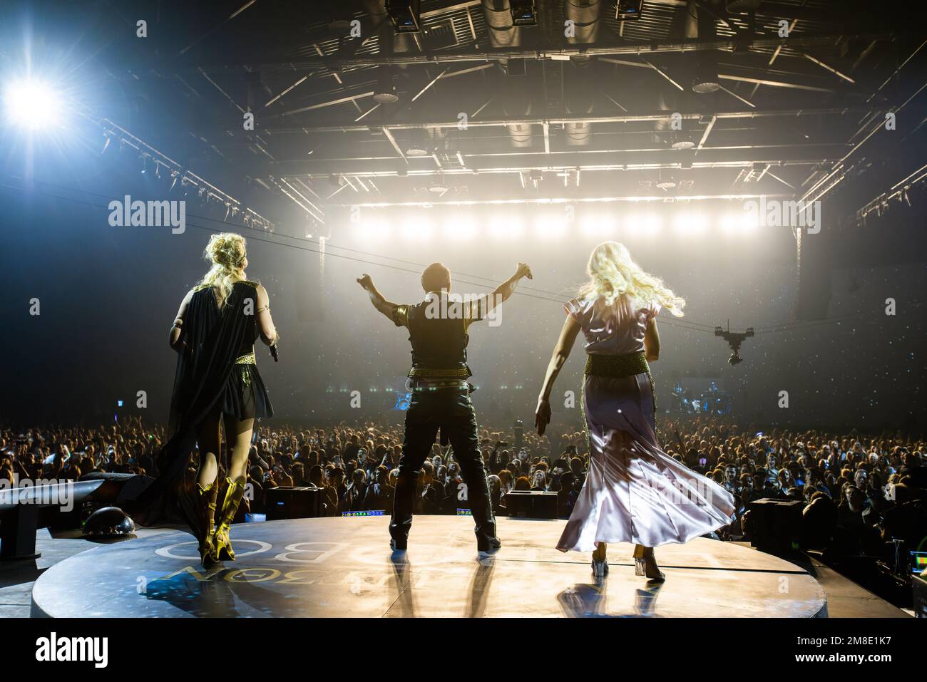 Rust, Germany. 13th Jan, 2023. DJ Bobo (m) is on stage during the ...