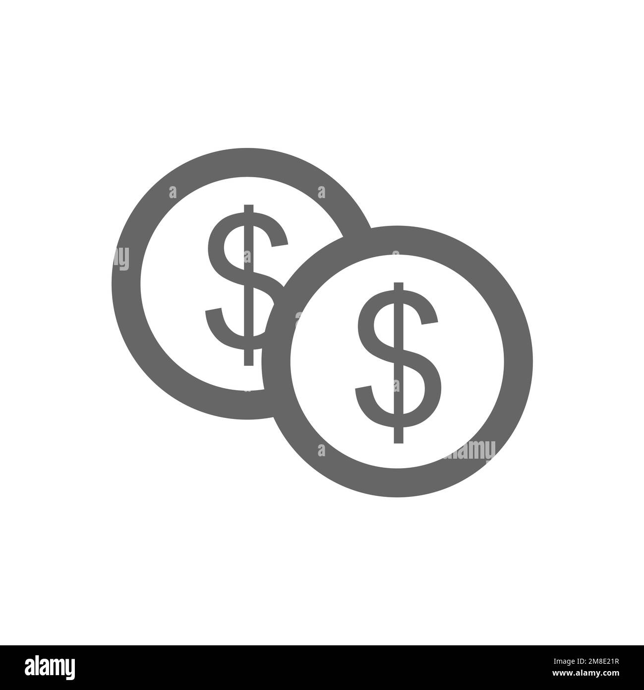 Dollar coin icon, common graphic resources, vector illustration Stock ...