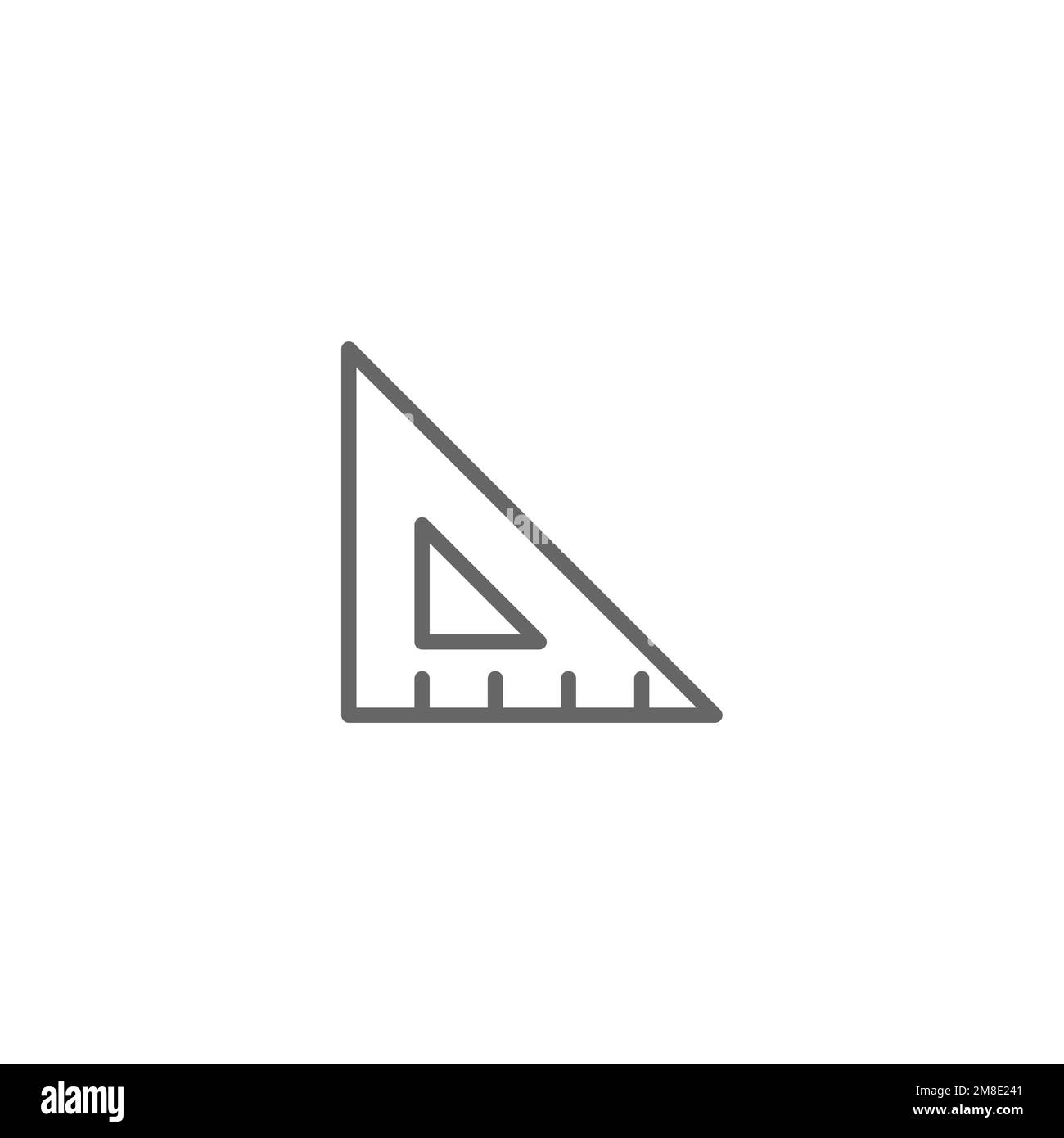 Triangle ruler icon, common graphic resources, vector illustration ...