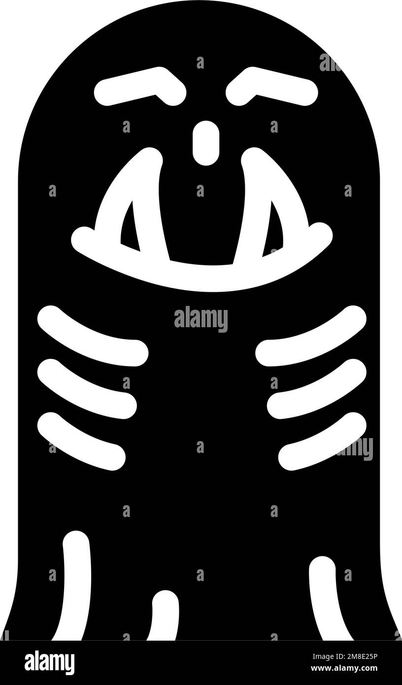 ghoul ghost glyph icon vector illustration Stock Vector Image & Art - Alamy