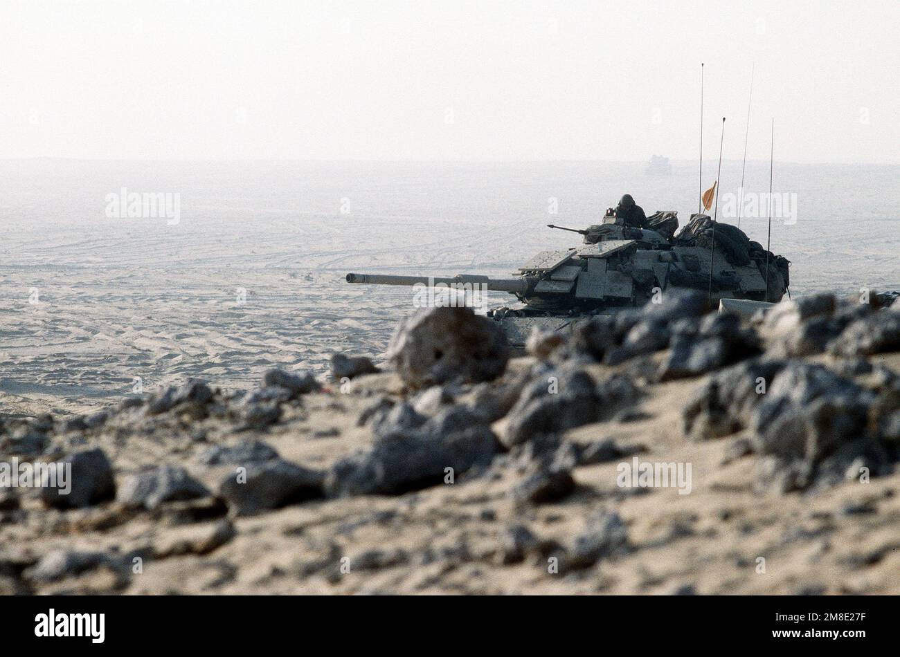 A Marine Corps M-60A1 main battle tank from the 3rd Tank Battalion sits ...