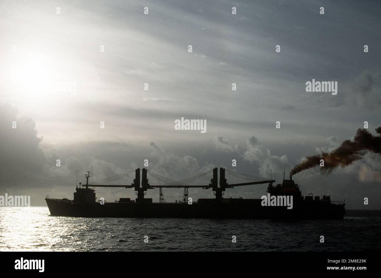 The Military Sealift Command auxiliary crane ship FLICKERTAIL STATE (T ...