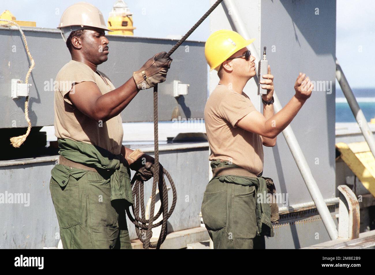 SPC Cornett Thirakill, left, and SPC Michael Brumley of the 155th ...