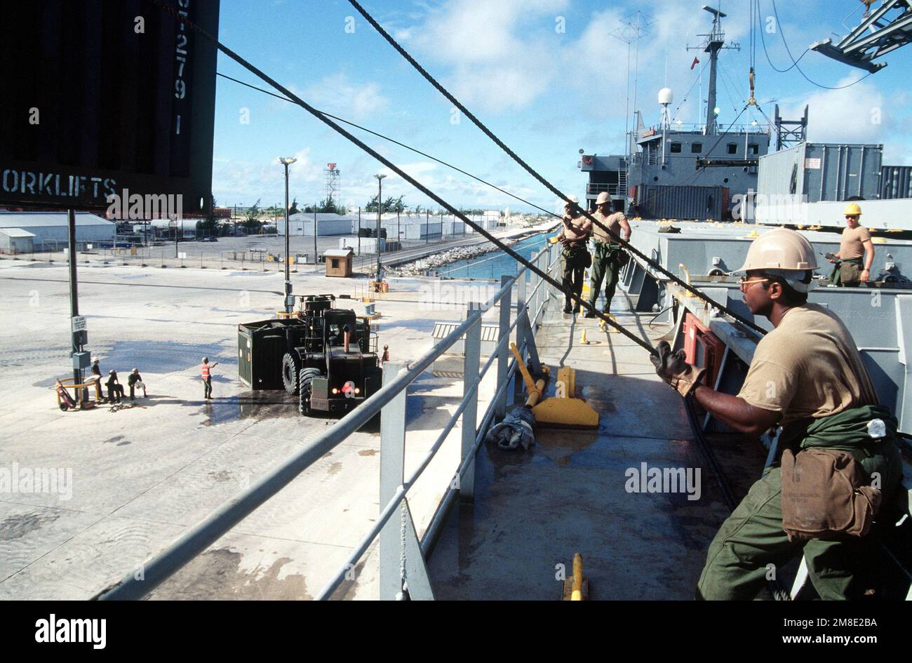 SPC Tyrone Sheppard, foreground, and other soldiers from the 155th ...