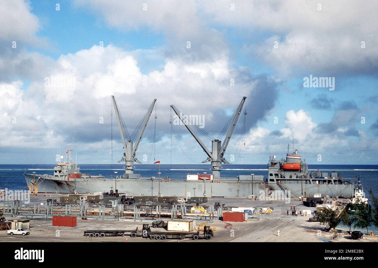The Military Sealift Command auxiliary crane ship GOPHER STATE (T-ACS-4 ...
