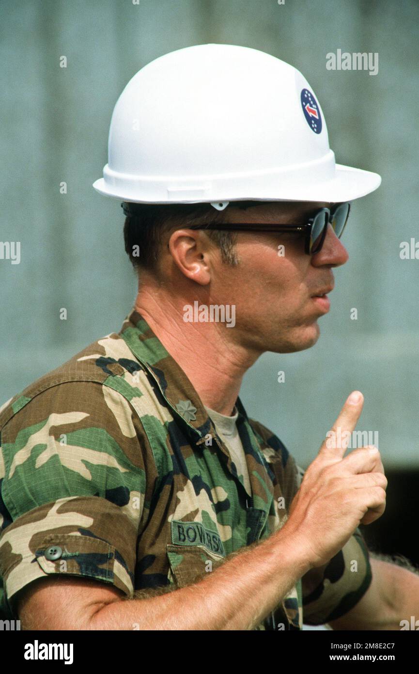 MAJ Tom Bowersox, head of logistics for the U.S. Army Chemical Activity ...