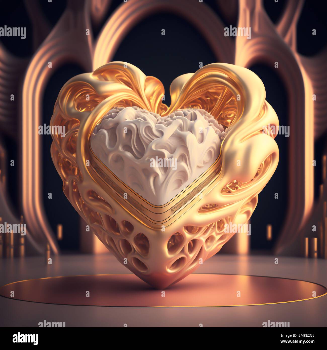 Stylised heart hi-res stock photography and images - Alamy