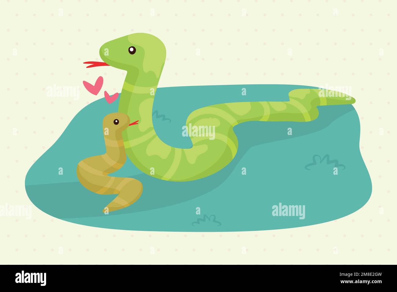 snakes mom and baby Stock Vector Image & Art - Alamy