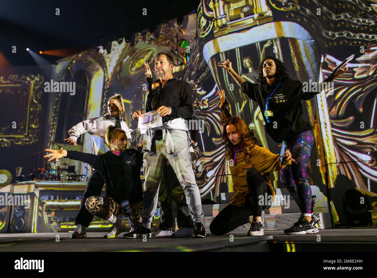 Rust, Germany. 09th Jan, 2023. DJ Bobo and his dance ensemble rehearse ...