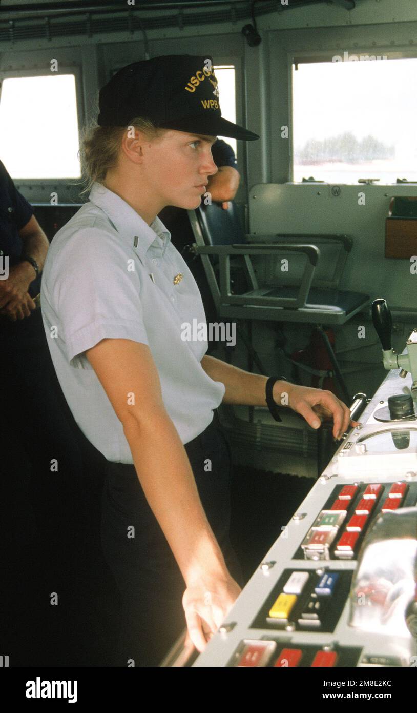 LT J.G. Susan K. Vukovich, executive officer of the Coast Guard large ...