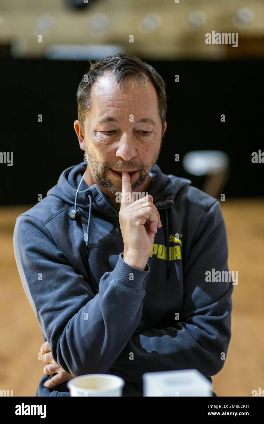 Rust, Germany. 12th Jan, 2023. DJ Bobo sits and talks during an ...