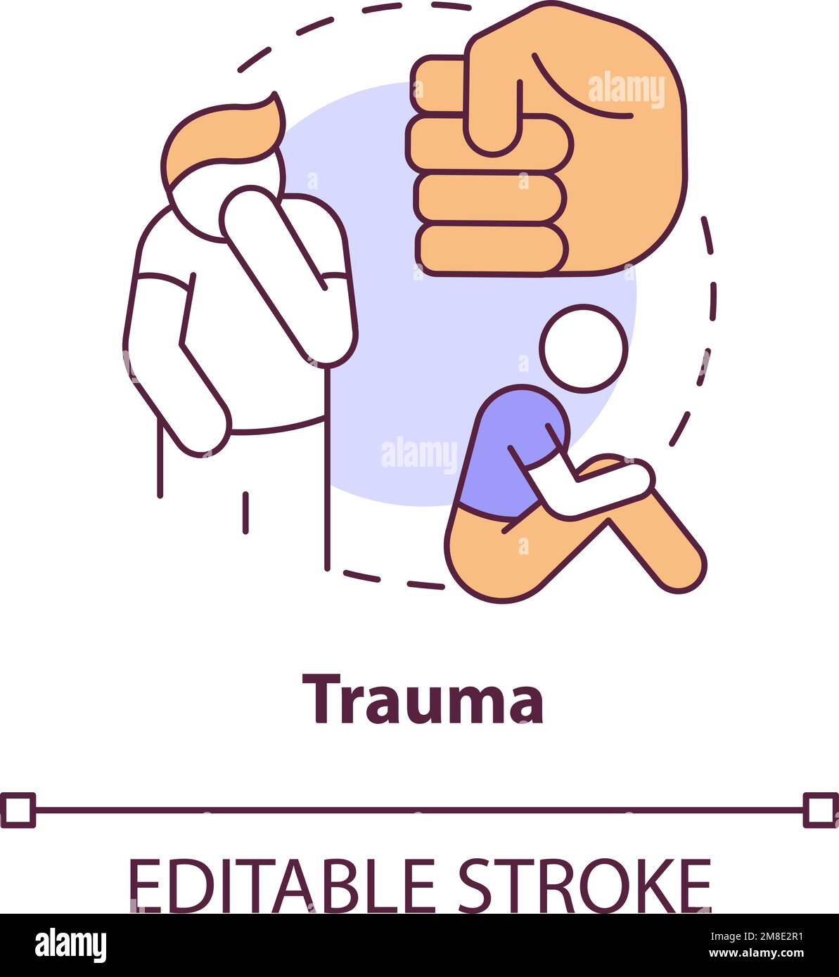 Trauma concept icon Stock Vector Image & Art - Alamy
