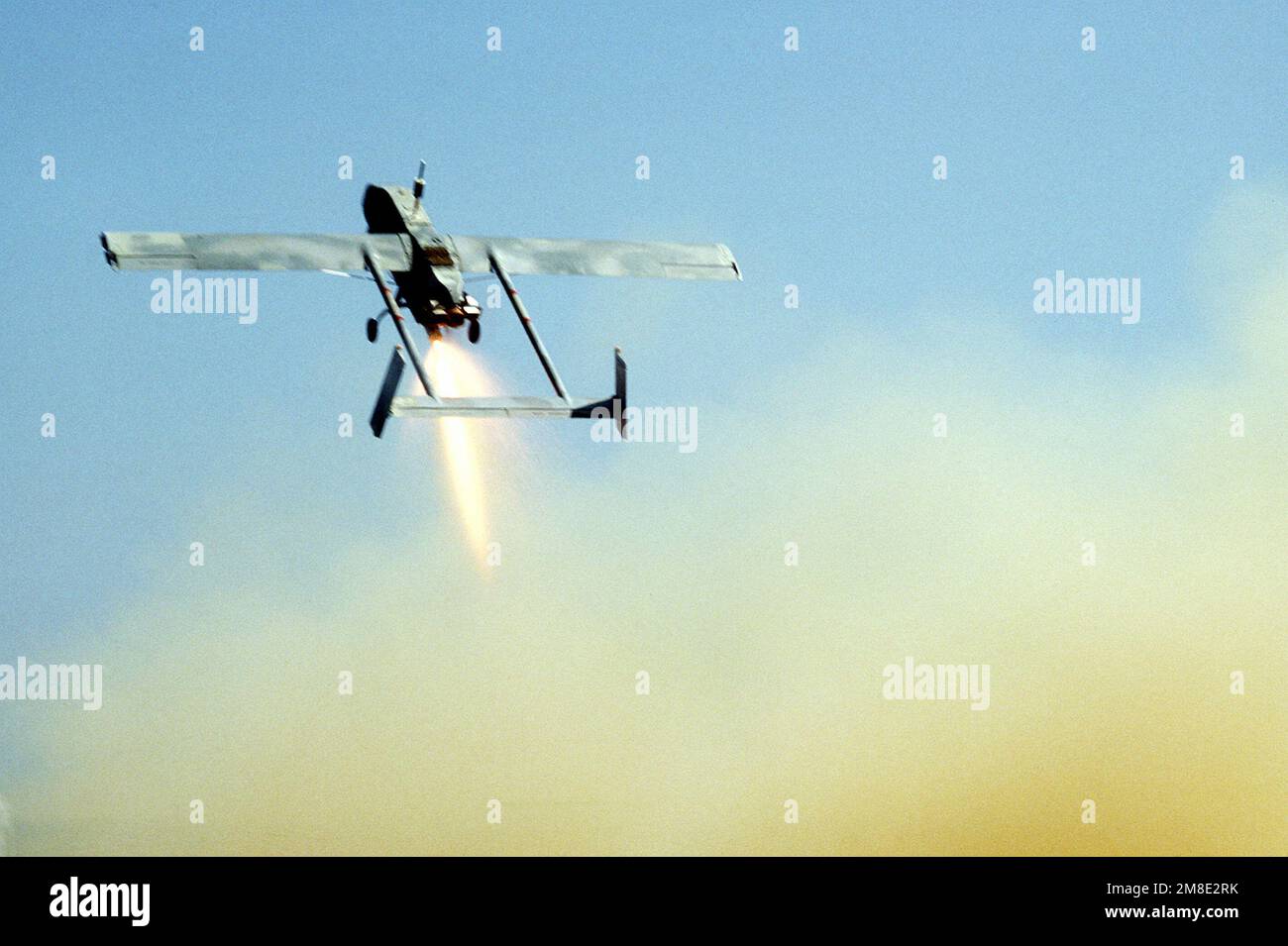 A Pioneer Remotely Piloted Vehicle (RPV) is launched from the ...