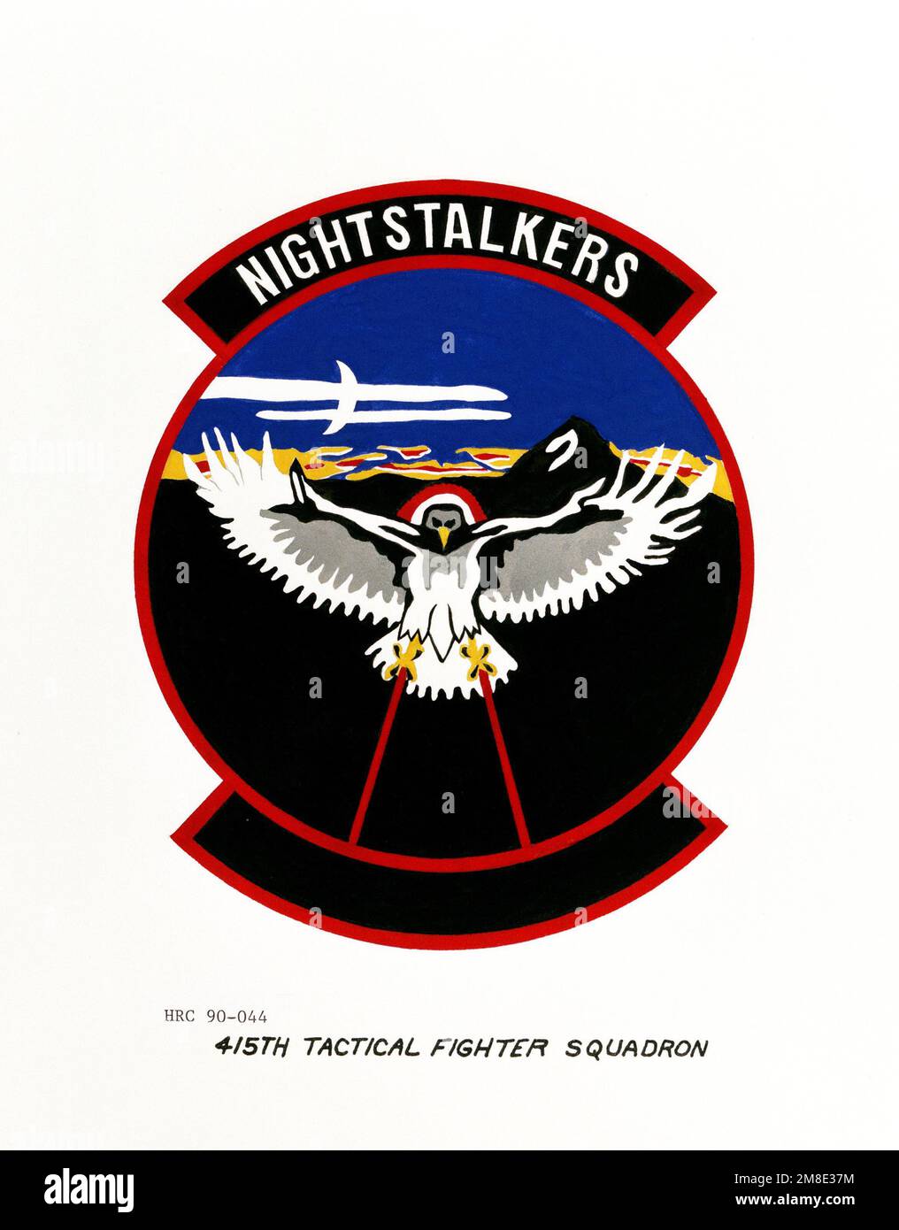 Approved insignia for: 415th Tactical Squadron. Country: Unknown Stock ...