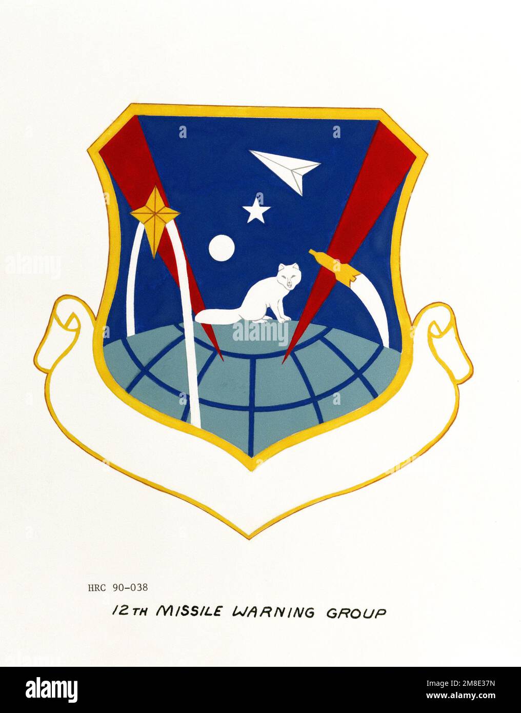 Approved insignia for: 12th Missile Warning Group. Country: Unknown Stock Photo - Alamy
