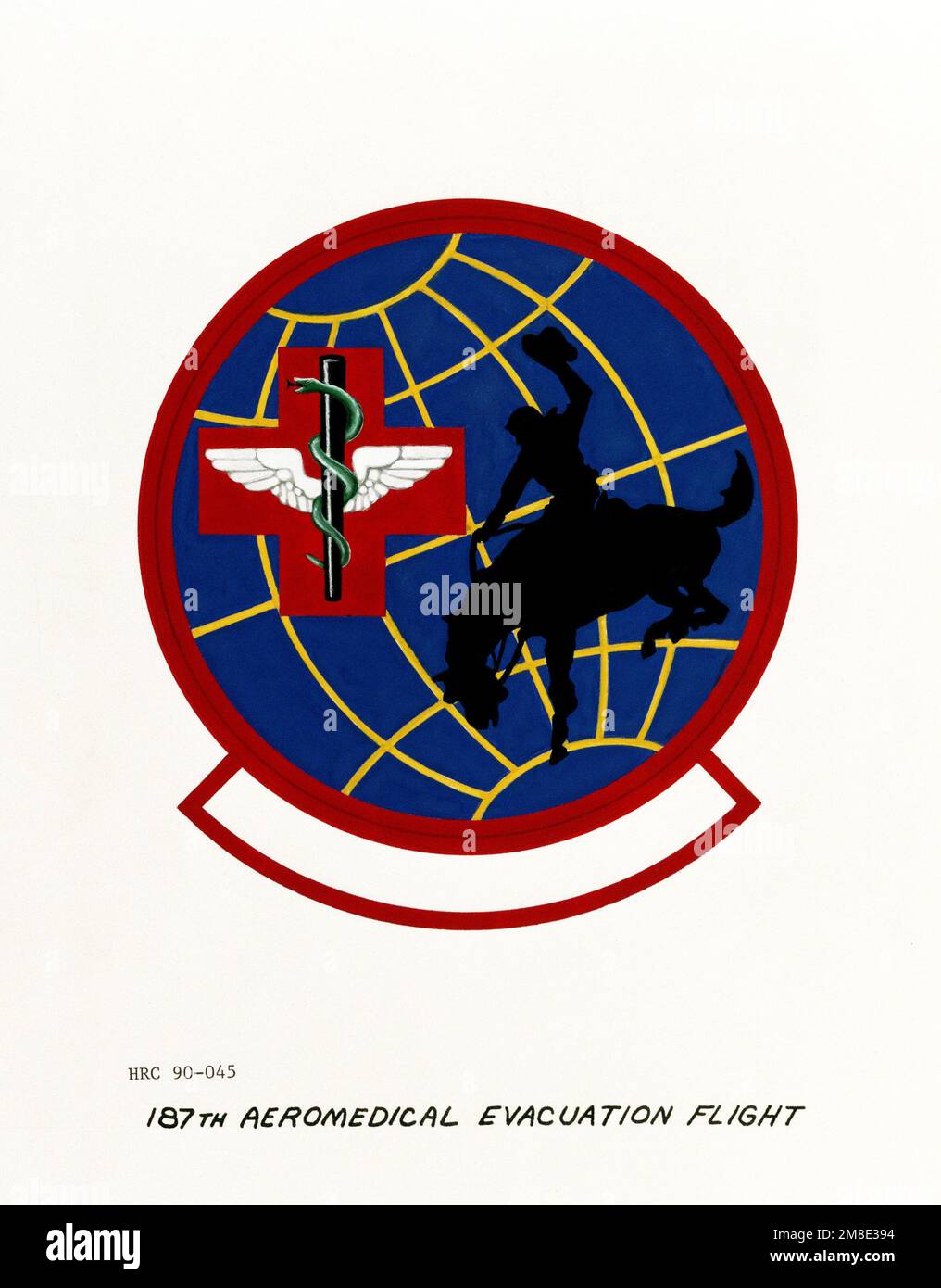 Approved insignia for: 187th Aeromedical Evacuation Flight. Country ...