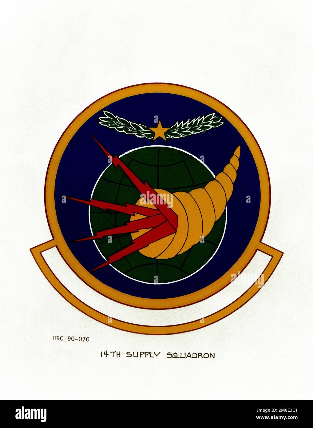 Approved insignia for: 14th Supply Squadron. Country: Unknown Stock ...