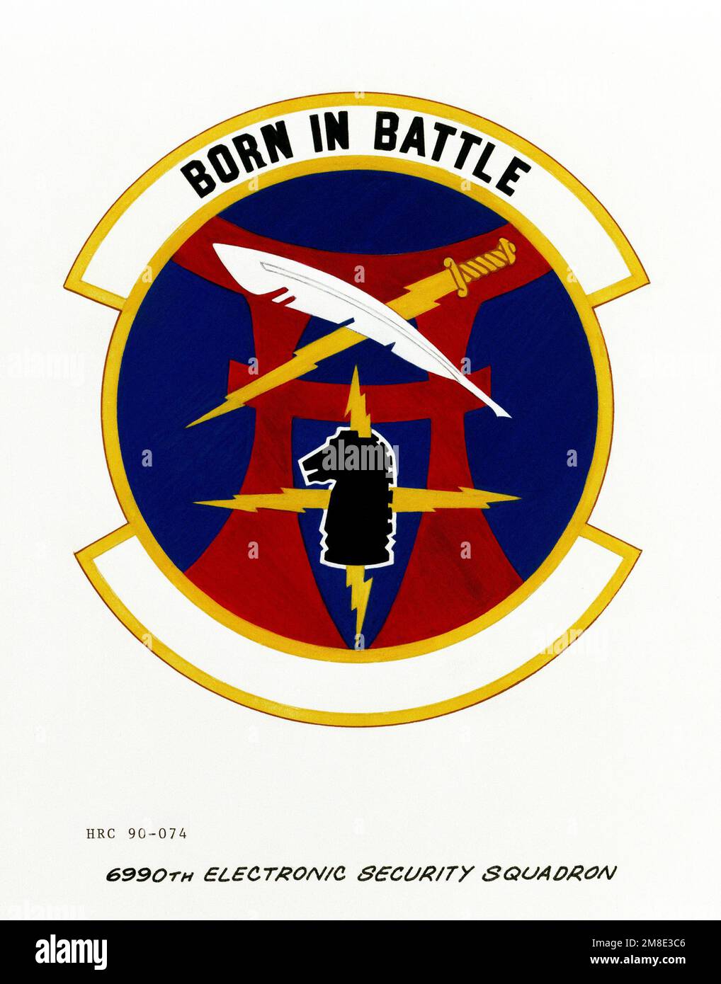 Approved insignia for: 6990th Electronic Security Squadron. Country ...