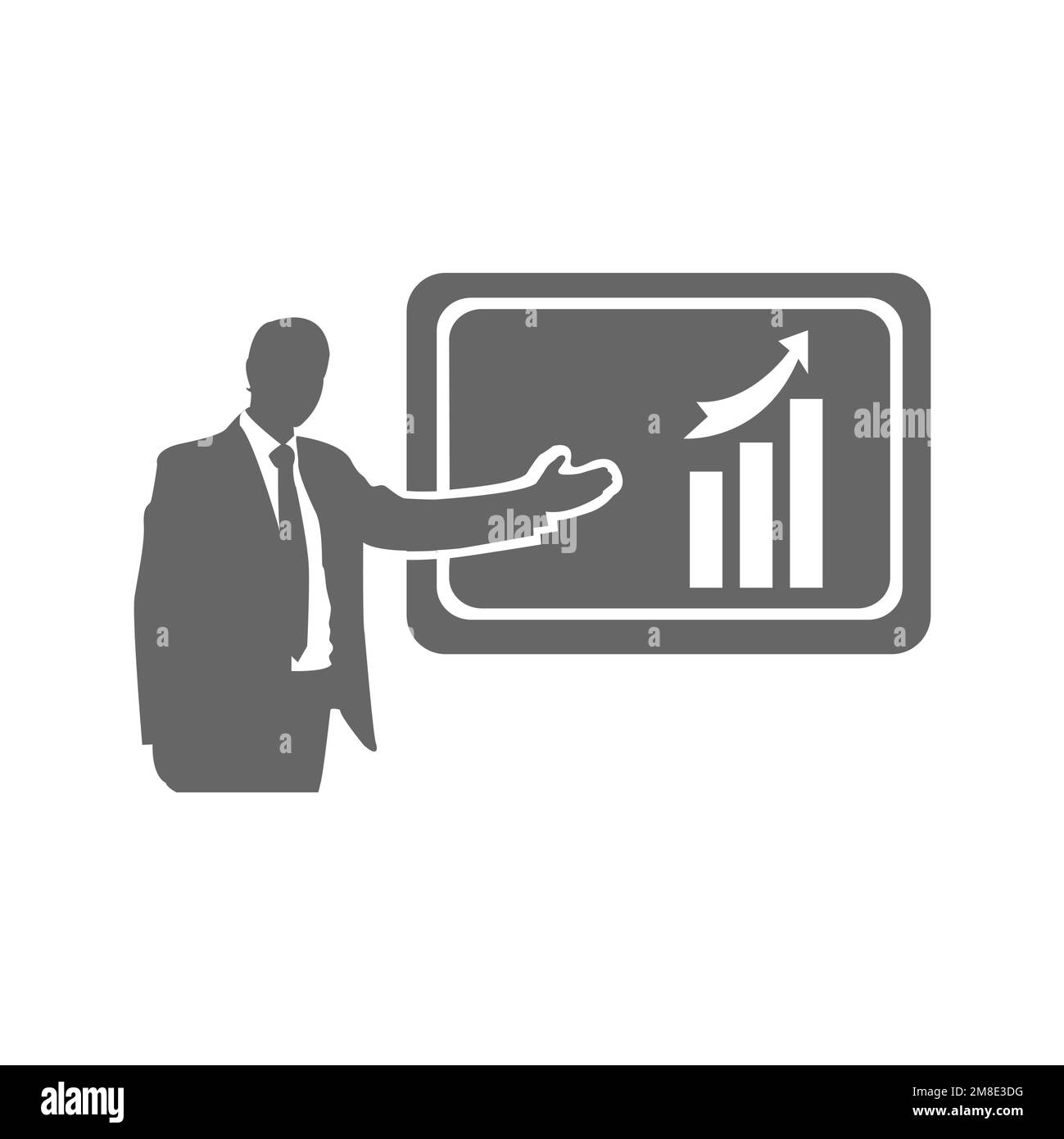 Work report icons, business graphics resources, vector illustrations ...