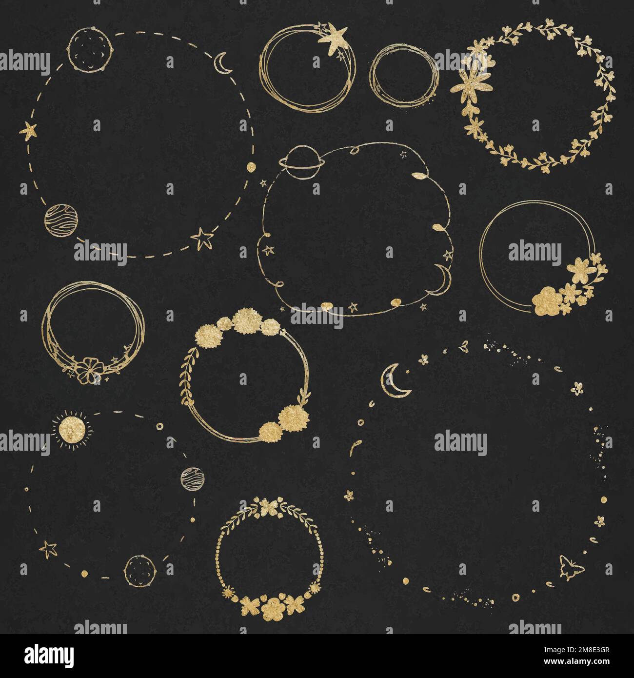 Gold effect Stock Vector Images - Alamy