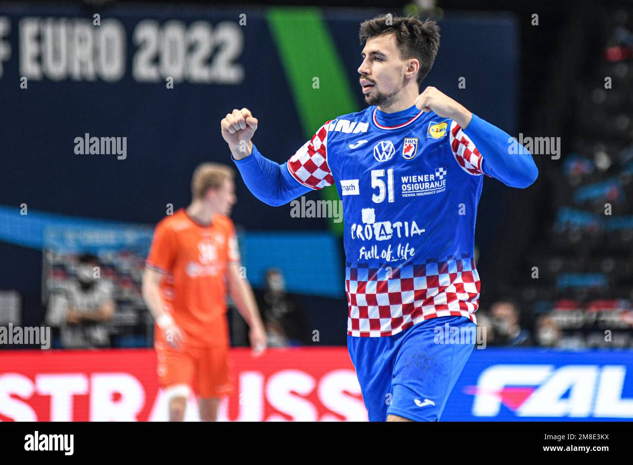Ivan Martinovic (Croatia). EHF Euro 2022. Main Round Stock Photo - Alamy