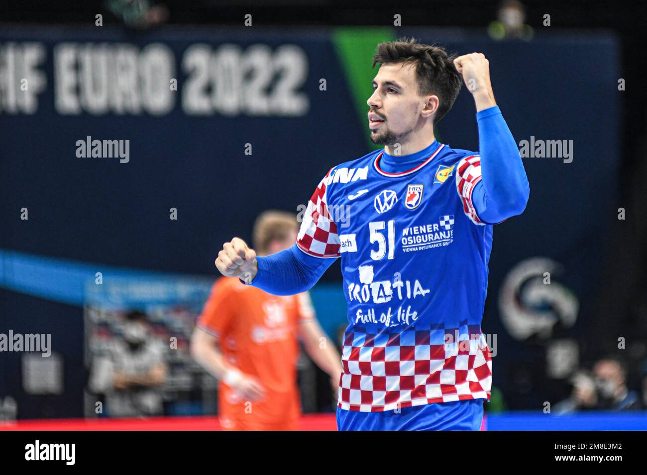 Ivan Martinovic (Croatia). EHF Euro 2022. Main Round Stock Photo - Alamy