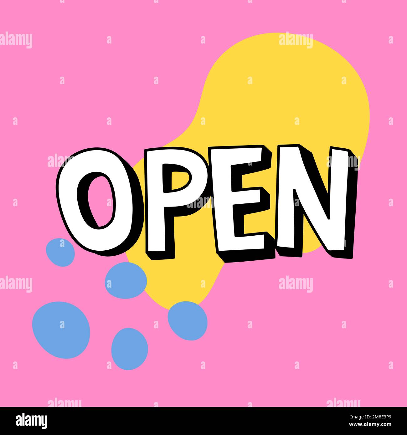 Open shadow font typography vector Stock Vector Image & Art - Alamy