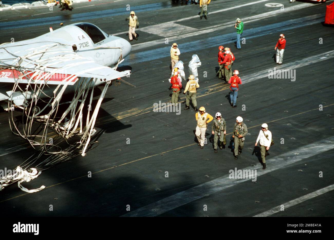 The pilot and co-pilot of an Air Anti-submarine Squadron 29 (VS-29) S ...