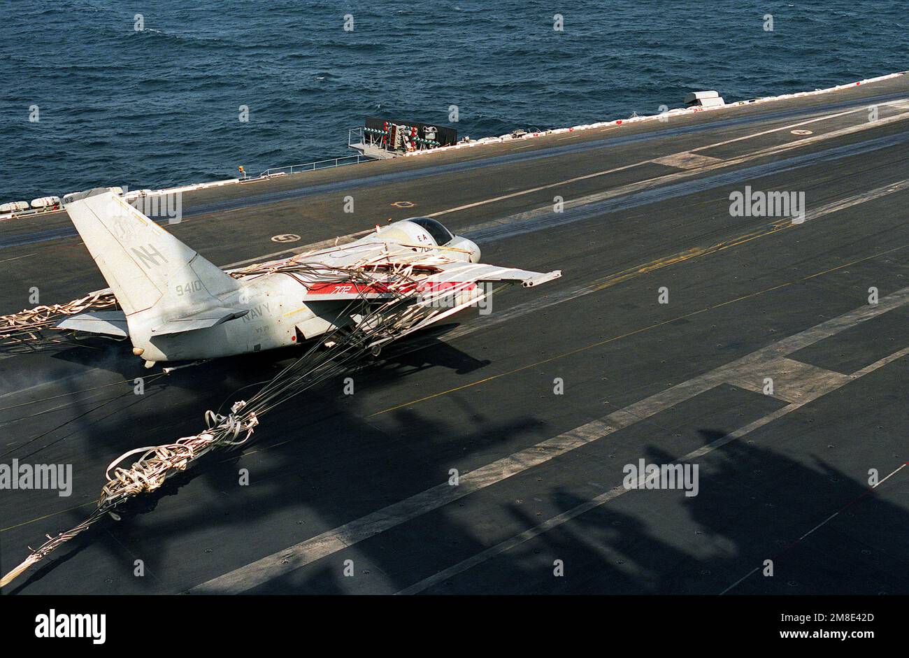 An Air-Anti-submarine Squadron 29 (VS-29) S-3A Viking aircraft is ...