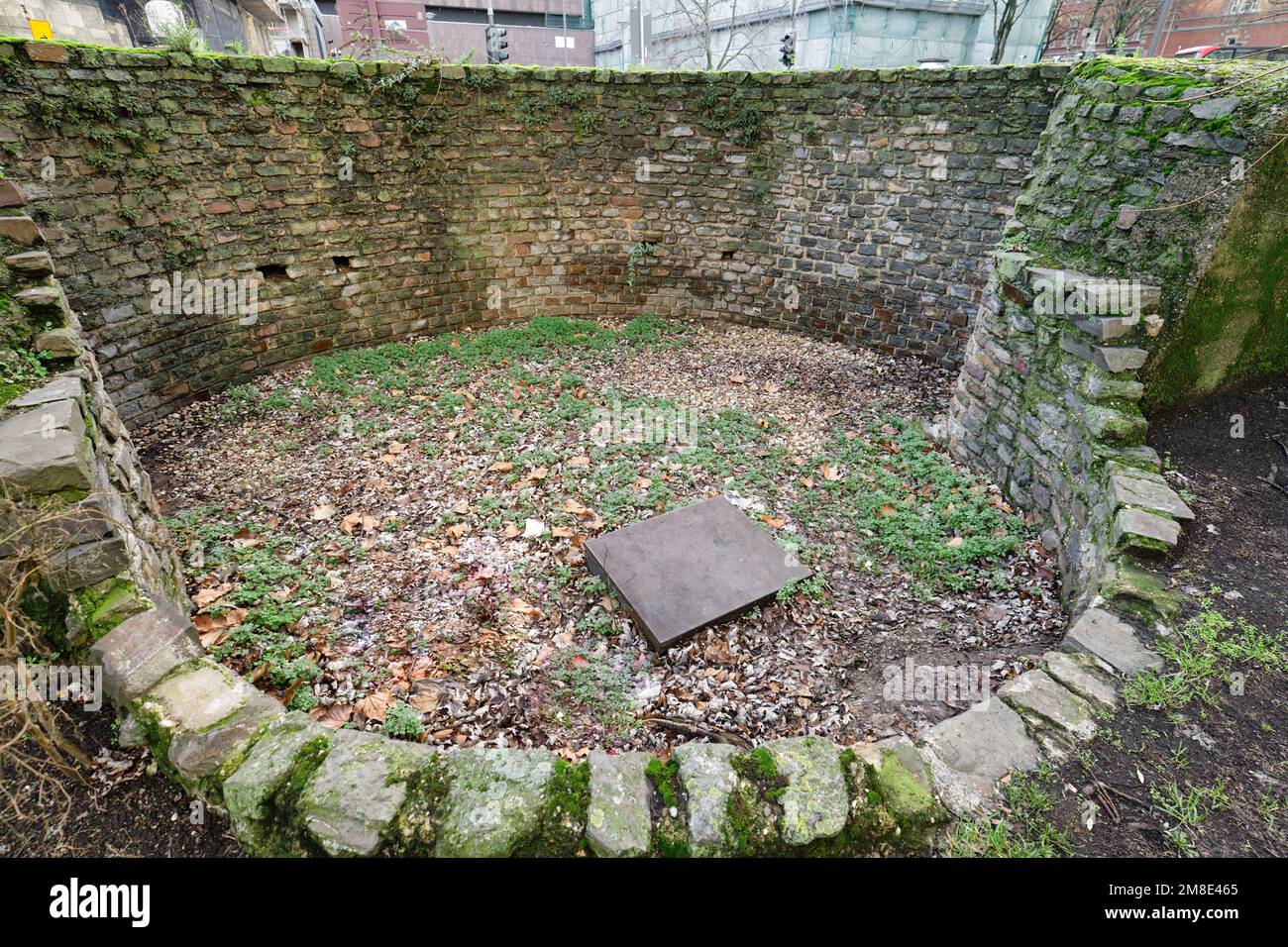 preserved remains of the Lysolph tower of the former roman city wall of ...