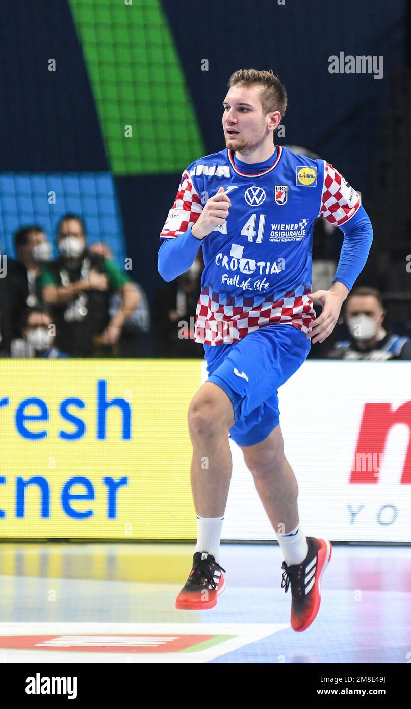 Tin Lucin (Croatia). EHF Euro 2022. Main Round Stock Photo - Alamy