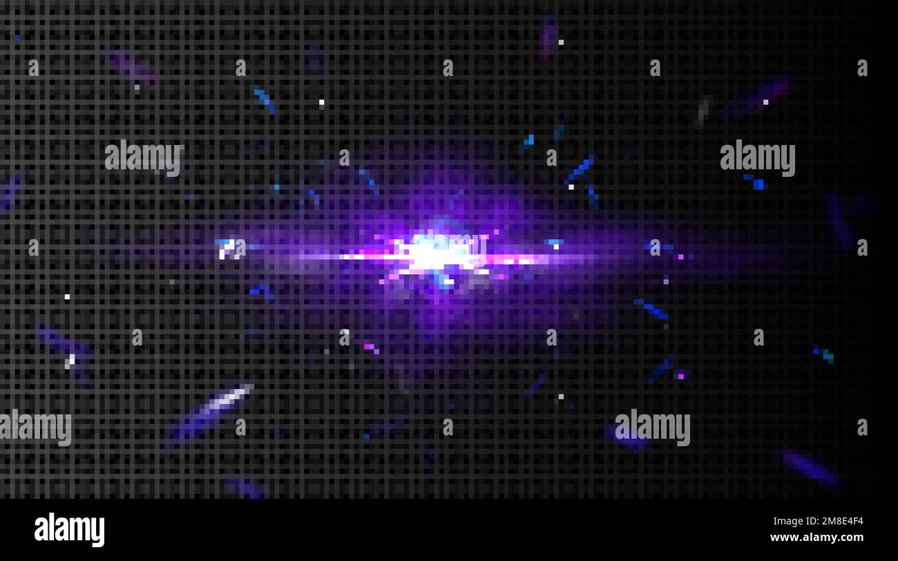 Star explosion with glow, smoke and sparkles. Magic burst effect with ...