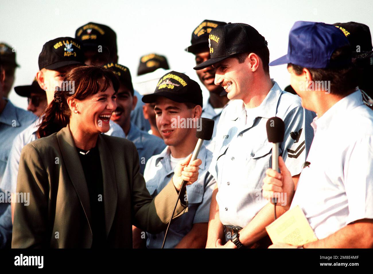 Co-hosts Nancy Snyderman and Charlie Gibson interview a sailor from the ...