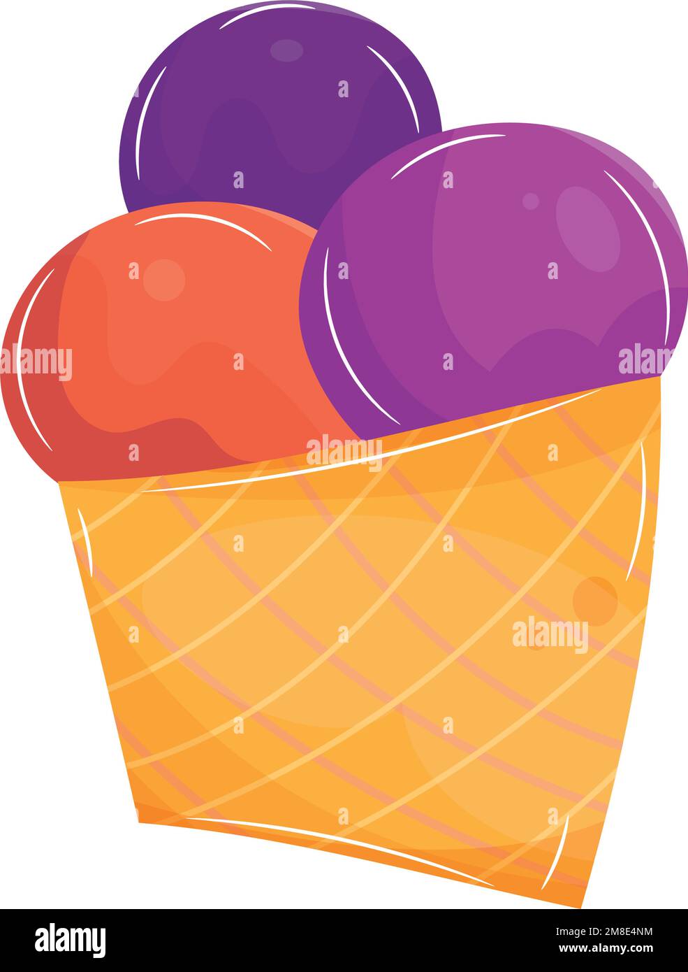 Ice cream sketch colored Cut Out Stock Images & Pictures - Alamy