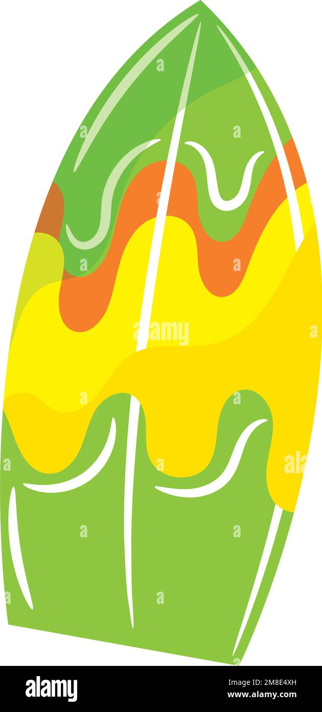 Isolated colored surfboard sketch icon Vector Stock Vector Image & Art ...